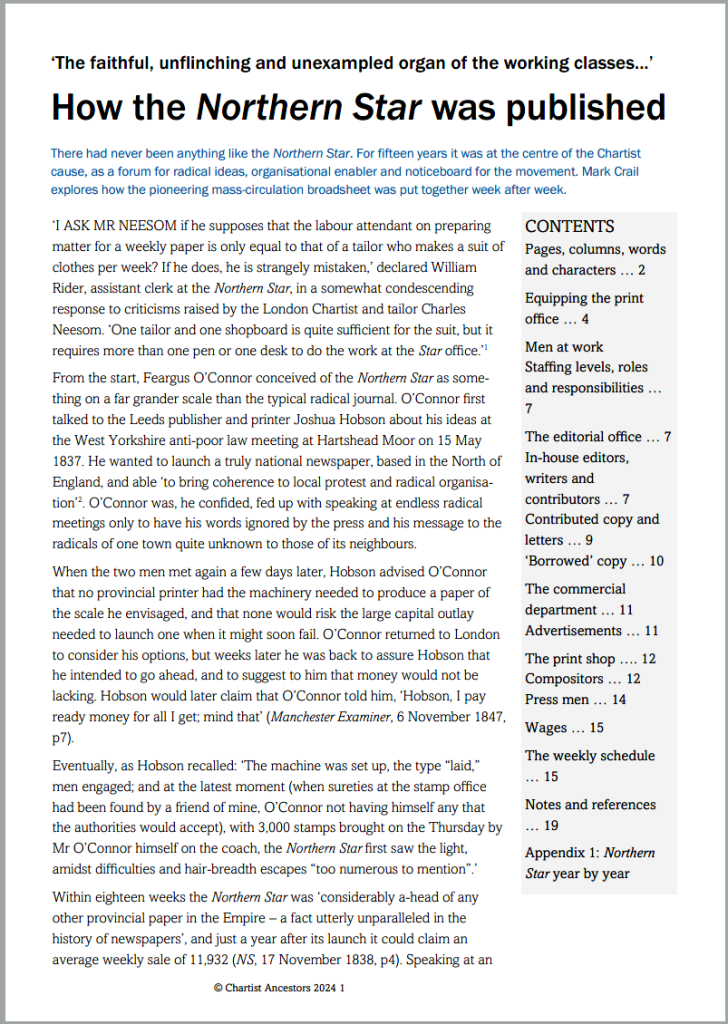 front-page - chartist ancestors